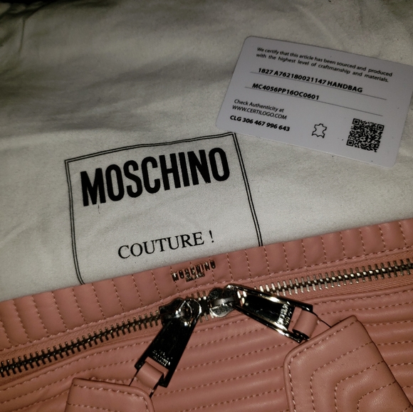Moschino | Bags | Moschino Leather Topstitched Chain Backpack | Poshmark